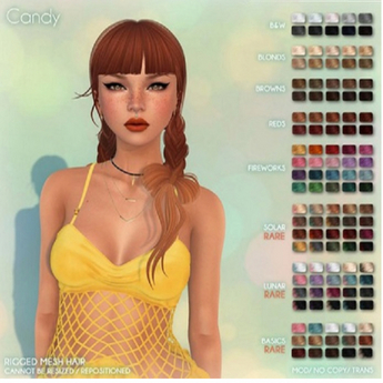 Second Life Marketplace - /Wasabi Pills/ Candy Mesh Hair - Basics RARE